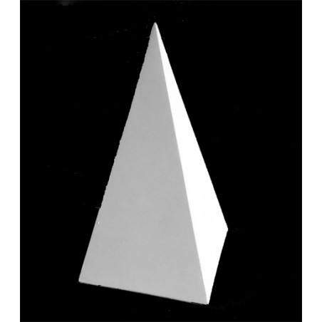 Gypsum figure Quadrangular pyramid