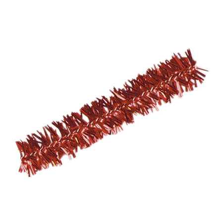 Chenille wire 9mm, 50 cm long, metallic red